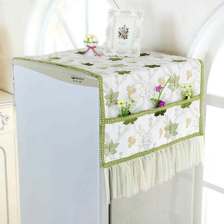Buy Refrigerator cover, cover towel lace refrigerator towel collection ...